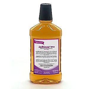 Iotech ioRinse Mouthwash New & Improved - Natural Clean - Contains Xylitol - Saccharin Free - Superior Dental Cleaner for Teeth, Gums, Bad Breath - Soft Mint (1L Bottle)