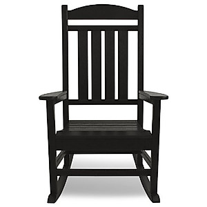 POLYWOOD R100BL Presidential Rocking Chair, Black