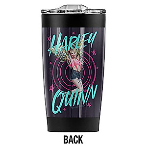 Birds of Prey Harley Quinn On Target Stainless Steel Tumbler 20 oz Coffee Travel Mug/Cup, Vacuum Insulated & Double Wall with Leakproof Sliding Lid | Great for Hot Drinks and Cold Beverages