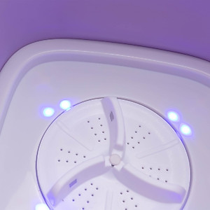 Portable Mini Waher Machine 11L Small Washing Machine, Portable Washing Machine Deep Cleaning of Underwear, Baby Clothes and Small Clothes, Foldable, Perfect for Outdoor Travel, Camping, RV to Use