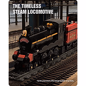 Nifeliz GWR 2900 Class Steam Train Building Kit, Collectible Steam Locomotive Display Set, 1:38 Scale Model Train Building Kit with Train Track, Top Present for Train Enthusiasts (789 PCS)