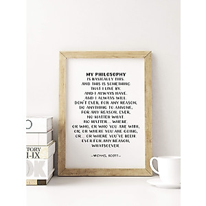 My Philosophy,Michael Scott Quote,The Office Quote,Tv Office Tv Show,Michael Scott Print,Michael Scott,Office Wall Art,Motivational Art