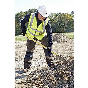 Cat® CAT015400L Cotton Jersey Work Gloves – Black, Large, Breathable, Gunn-Cut PVC Micro Dot Palm Gloves with Knit Wrists