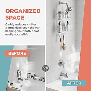 Zenna Home, Chrome Expandable Over-The-Shower Caddy