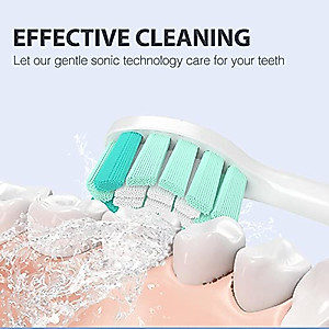 Toothbrush Replacement Heads for Philips Sonicare Replacement Heads, Electric Replacement Brush Head Compatible with Phillips Sonic Care Toothbrush Head, 8 Pack