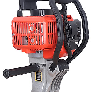 PIAOCAIYIN Diamond Core Drilling Machine, 33cc 2 Stroke Core Drill Rig, 1000w Gas Engineering Diamond Concrete Core Drill Machine, Heavy-Duty Water Well Drilling Kit, Wet Drilling Machine