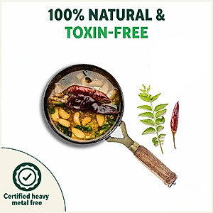 KASHVIYA Small Non-Stick Stir Fry Pan with Wood Handle, 12.7cm/5 inch, 0.3L, Black