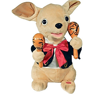 Cuddle Barn Chuey Bamba 12" Singing Chihuahua Animated Plush Toy, Shakes Maracas to La Bamba