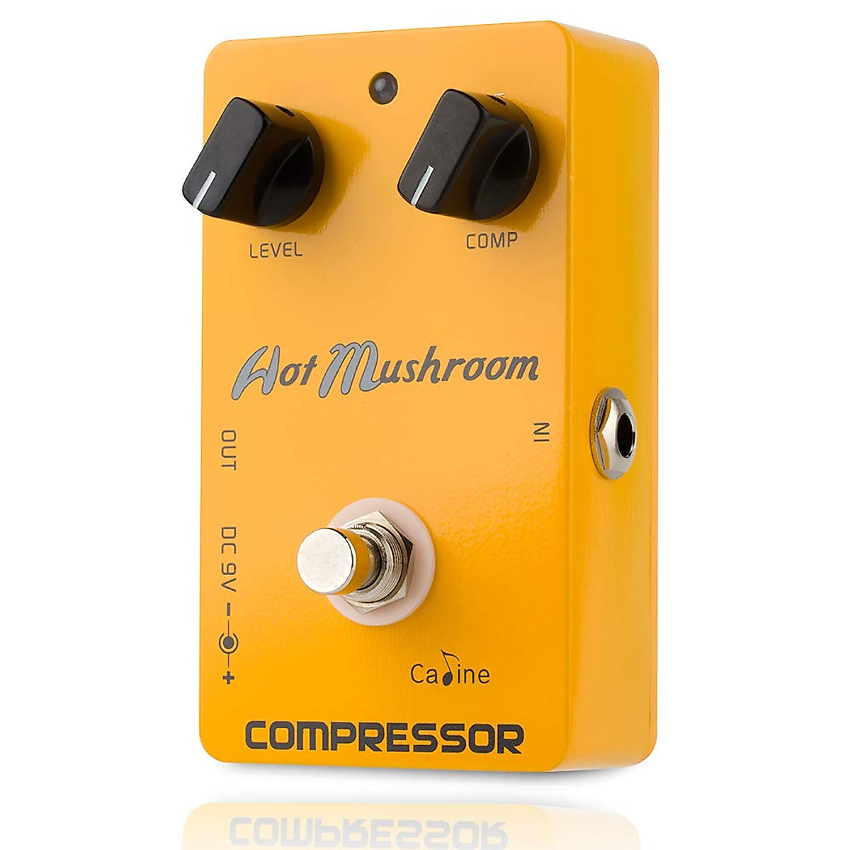 Caline Compressor Acoustic Electric Guitar Effects Pedal True Bypass Orange Hot Mushroom CP-10