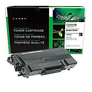 Clover Remanufactured Toner Cartridge Replacement for Brother TN670 | Black