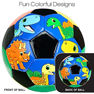 Xcello Sports S3 Soccer Ball TPU Asst. Dino Graphics with Pump (Pack of 2)