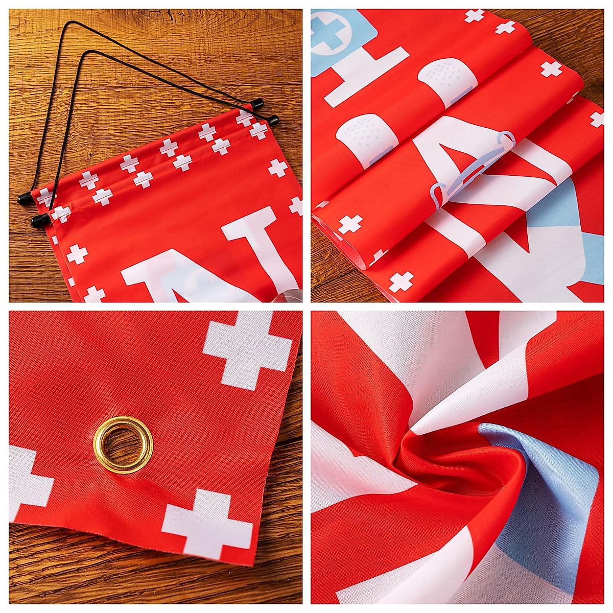 DMIGHT Nurses Week Decorations Set Include Thank You Nurses Porch Banners, Happy Nurses Week Banners, Hanging Swirls, Foil Balloons for Medical Party, RN Themed Party, Doctor Nursing Event Celebration