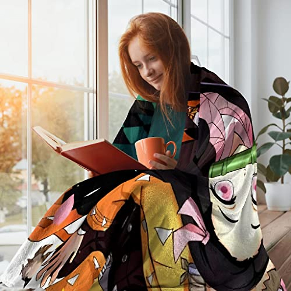 Anime Blanket Ultra Soft Flannel Throw Blanket Gifts for Kids Adults All Season 50"x40"