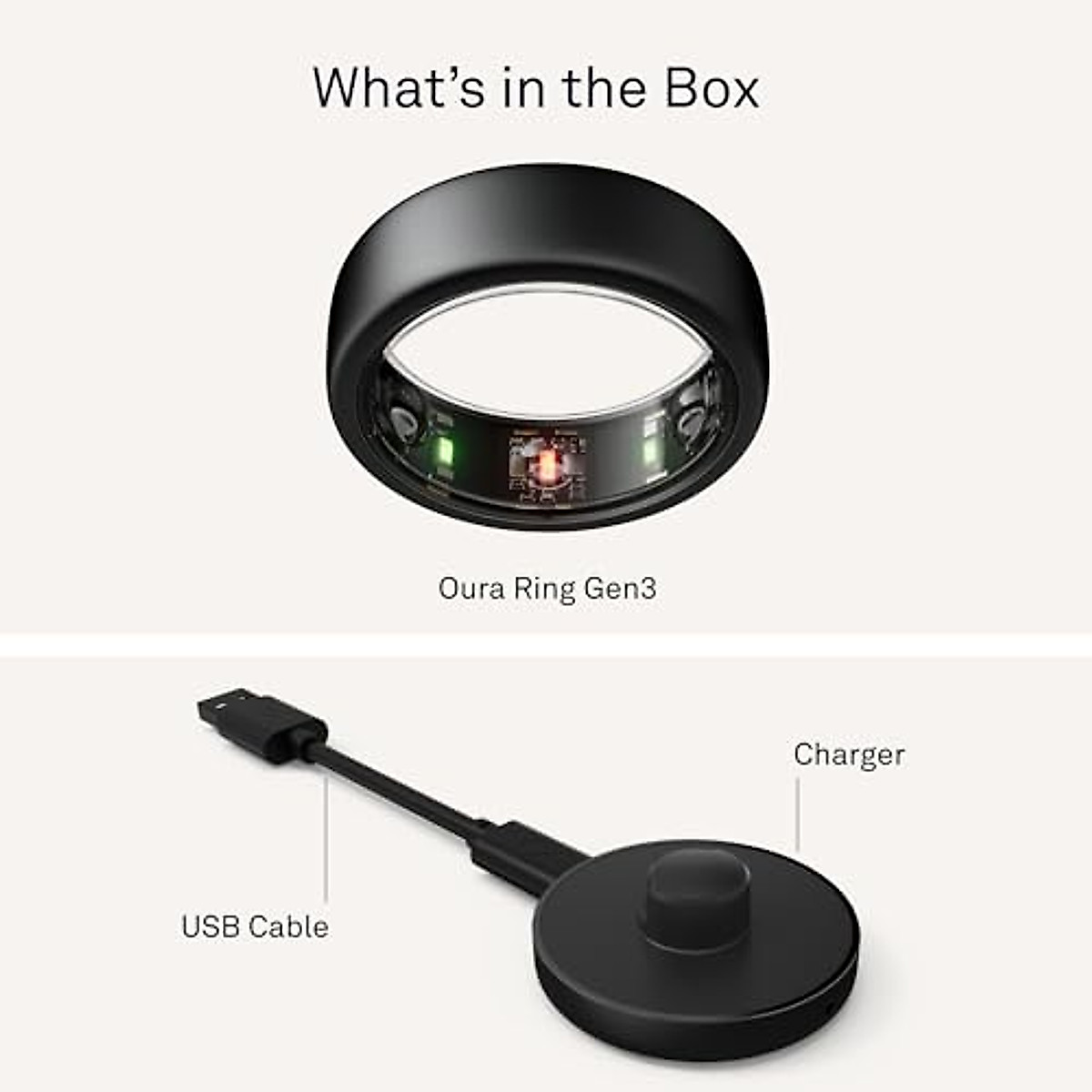 Oura Ring Gen3 Horizon - Stealth - Size 12 - Smart Ring - Size First with Oura Ring Gen3 Sizing Kit - Sleep Tracking Wearable - Heart Rate - Fitness Tracker - 5-7 Days Battery Life