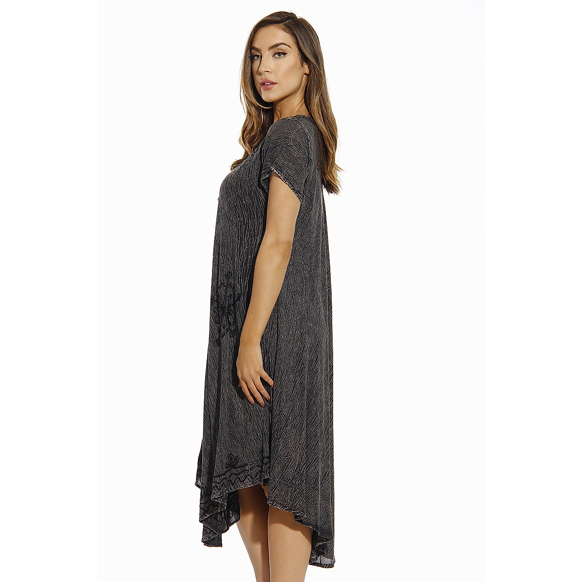 Riviera Sun 21726-CHARC-L Dress/Dresses for Women Charcoal