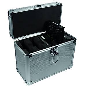 Logilink Aluminium Case to Protect up to 4 x 3.5 and 2 x 6.4 cm (2.5 inch) HDD Silver Silver 5X 3,5" HDD
