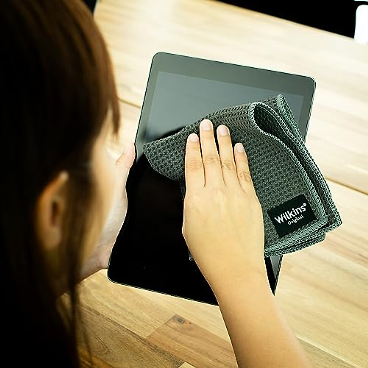 Wilkins 3D Microfiber Cleaning Towels - Waffle Weave Microfiber Towel for Cleaning Shoe, Bag, Glasses, Car and Electronic Device, Size 12x12 inh.