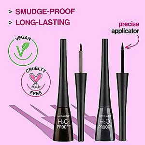 wet n wild H20 Proof Liquid Liner Dark Brown, 0.17 Ounce