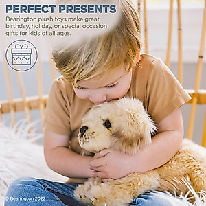 Bearington Goldie The Golden Retriever Stuffed Animal, 13 Inch Stuffed Puppy