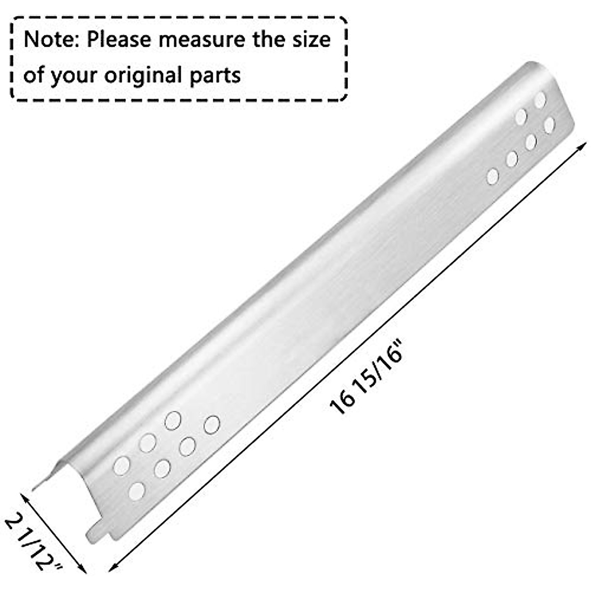 Votenli S47E(4-Pack) Repair Kit (16 15/16" Heat Plates) Replacement for Charbroil 463361017, 463673517, 463673017, 463376018P2, 463376117, 463275517, 463377117, 463673617, 463377017, 463347017