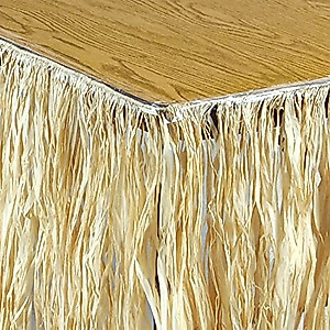 Raffia Table Skirting (natural) Party Accessory (1 count) (1/Pkg)