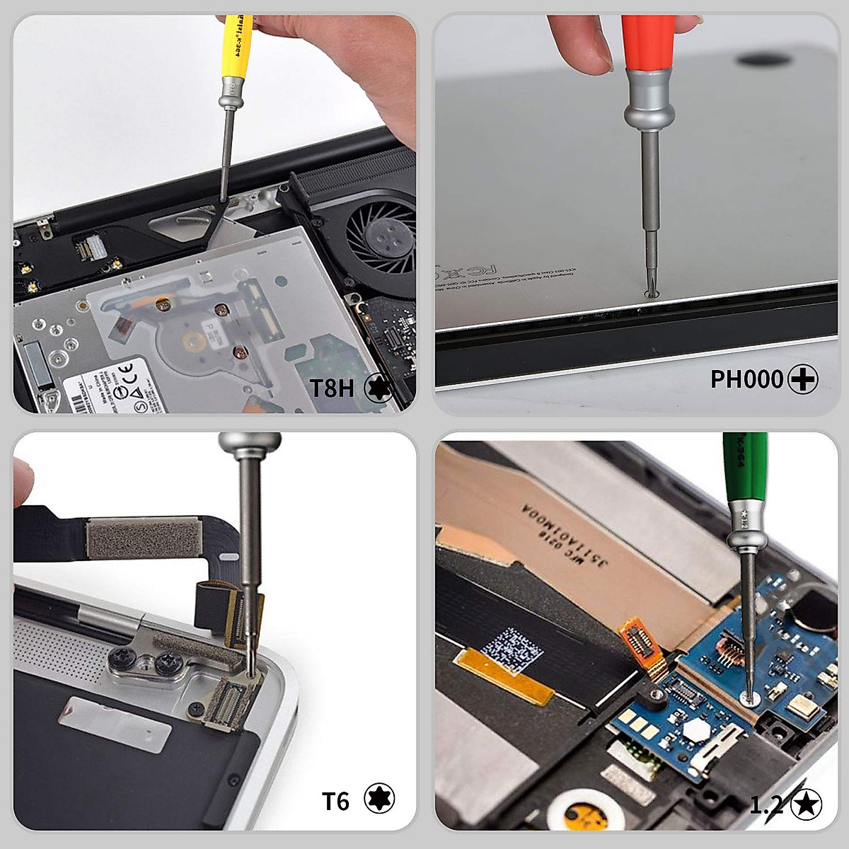 Kaisi 18 in 1 Professional MacBook Repair Tool Kit Precision MacBook Screwdriver Set, Pentalobe Screwdriver, Tri Wing, Torx and Phillips Screwdriver for MacBook Pro & MacBook Air with Retina Display