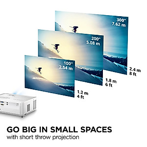 ViewSonic PS502X 4000 Lumens XGA HDMI Short Throw Projector for Education and Office(Renewed)