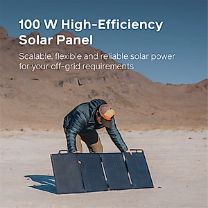 BioLite, SolarPanel 100, 100 Watt Folding Solar Panel for Outdoor, Camping, RV and Off Grid Living