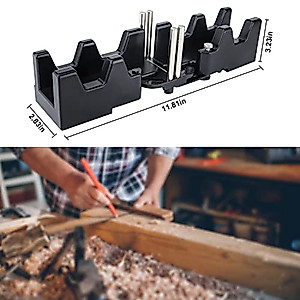 2-in-1 Mitre Measuring Cutting Tool 85°-180° Miter Angle Cutting Tool Miter Saw Protractor Measuring and Sawing Mitre Angles Cutting Tool for Woodworking Home Installation