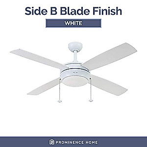 Prominence Home 51636-01 Kailani Ceiling Fan, 52, White