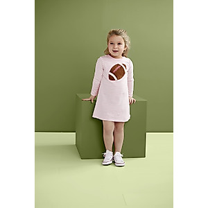 Mud Pie baby girls Mud Pie Football Tshirt Dress, Football, 12-18 Months US