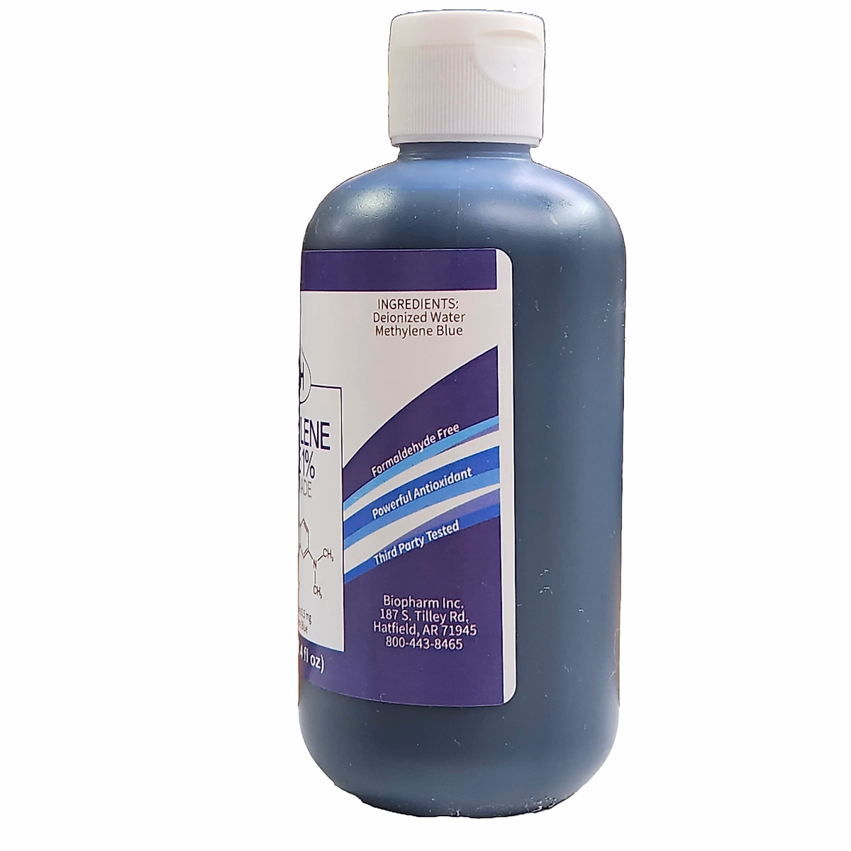 Methylene Blue, 1% USP (Pharmaceutical) Grade, 250 mL (8.4 fl oz); 3rd Party Tested