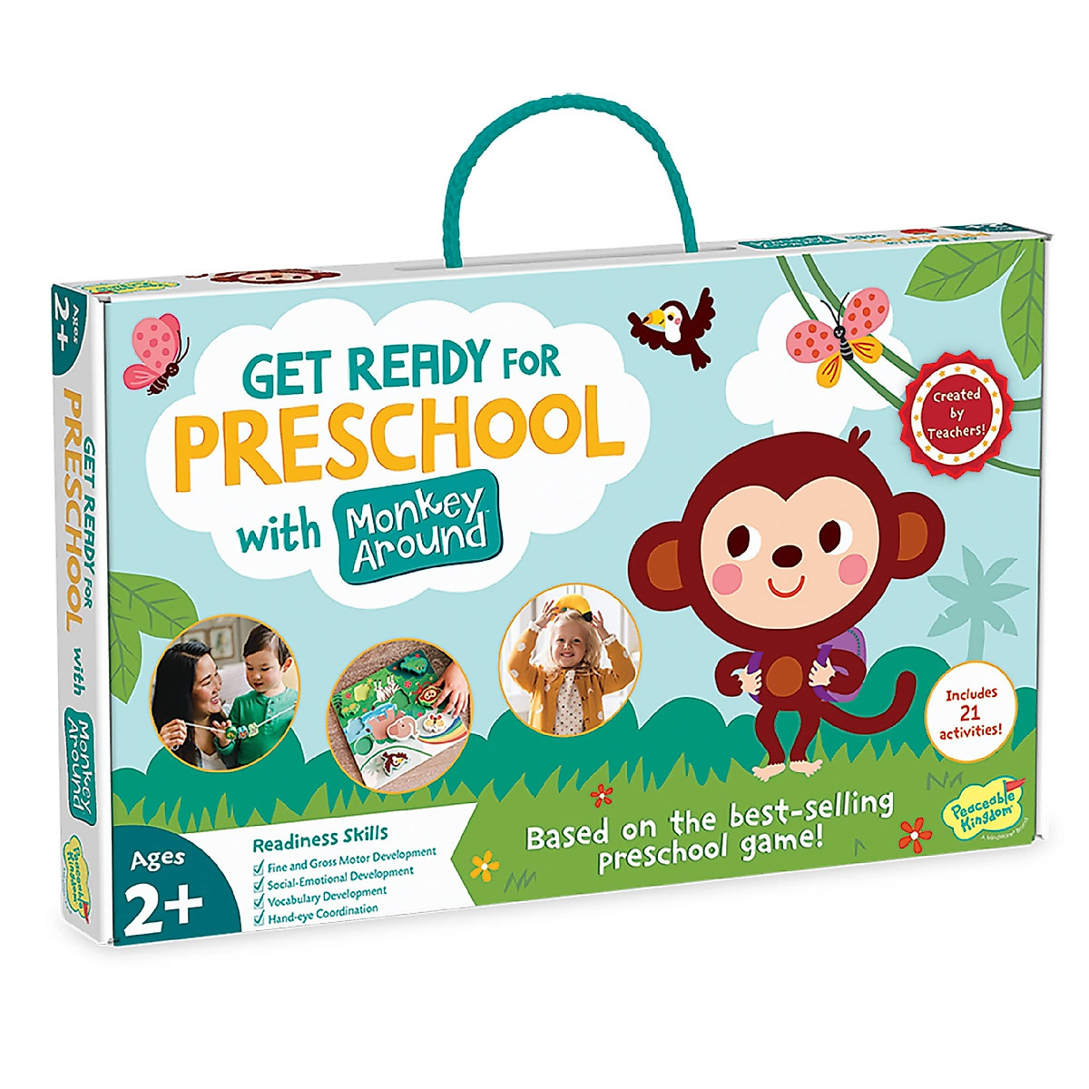 Peaceable Kingdom Get Ready for Preschool with Monkey Around Game for Pre School Kids and Toddlers