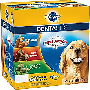 Pedigree DentaStix Dog Treats Assorted Flavors 62 Treats