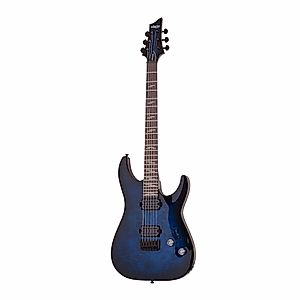 Schecter Omen Elite-6 Electric Guitar - See Thru Blue Burst