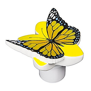 Poolmaster Chlorine Dispenser for Swimming Pools and Spas, Yellow Butterfly