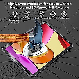 Aircawin Screen Protector for 11'' Amazon Fire Max 11 2023, 2 Pack 9H Tempered Glass Film for Fire Max 11,(Face ID&Fire Max 11 Stylus Pen Compatible),HD Clear,Bubble Free,Scratch-Proof,Case Friendly