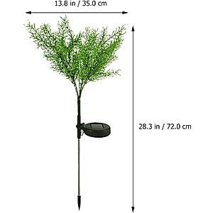 Solar Garden Lights Solar Garden Light Tree Outdoor: Garden Patio Yard and Decorative Sun Flickering Tree Led Stake Light Flower for 2 Pieces