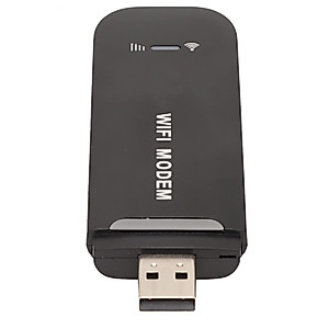 4G USB WiFi Adapter, 4G Mobile WiFi Router Portable Wireless Network Adapter, USB Powered Travel WiFi Hotspot 4G LTE Router, Supports 10 Device Connections