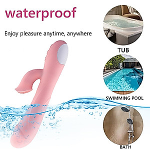 G Spot Rabbit Vibrator Sex Toys for Clitoris Stimulation Thrusting Dildo Vibrator with 7 Powerful Vibrations Stimulator for Women