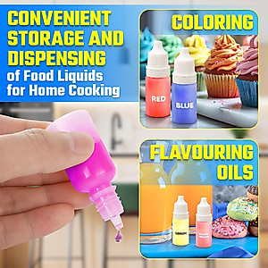 50Pcs Plastic Dropper Bottles for Liquids - 5ml Clear Plastic Bottles with Caps Empty Bottles for Oil Plastic Dropper Bottles - Dropper Bottles for Liquid Plastic Dropper Bottle Eye Dropper Bottle