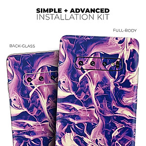 DesignSkinz Liquid Abstract Paint Remix V63 Protective Vinyl Decal Wrap Skin Cover Compatible with The Samsung Galaxy S20 (Screen Trim & Back Glass Skin)
