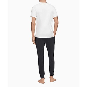 Calvin Klein Men's Cotton Classics Slim Fit Crew Neck T-Shirts, White 3 Pack New, Medium