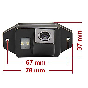 Misayaee HD 720p Rear View Back Up Reverse Parking Camera in License Plate Lighting Night Version for Toyota FJ Cruiser 2007~2020/Toyota Land Cruiser LC120 LC150 Series Prado 2007-2020 2700 4000
