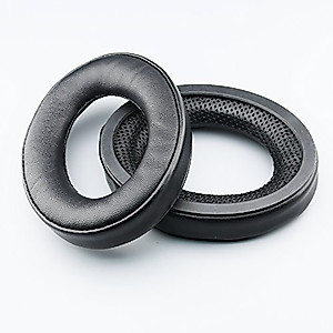 NewFantasia Replacement Earpads Compatible with Sennheiser HD 380 PRO, PC350, PXC350, PXE350, HD380, HME95, HMEC250 Headphones Sheepskin Leather Memory Foam Ear Cushions