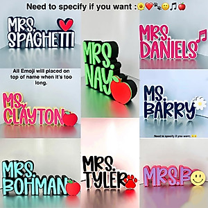 Customized 3D Desk Name Plates, Personalized Teacher Name Signs, Ideal Office Gifts for Boss & Coworkers, Enhancing Your Office Décor, Desk Name Sign | Kids Name Sign