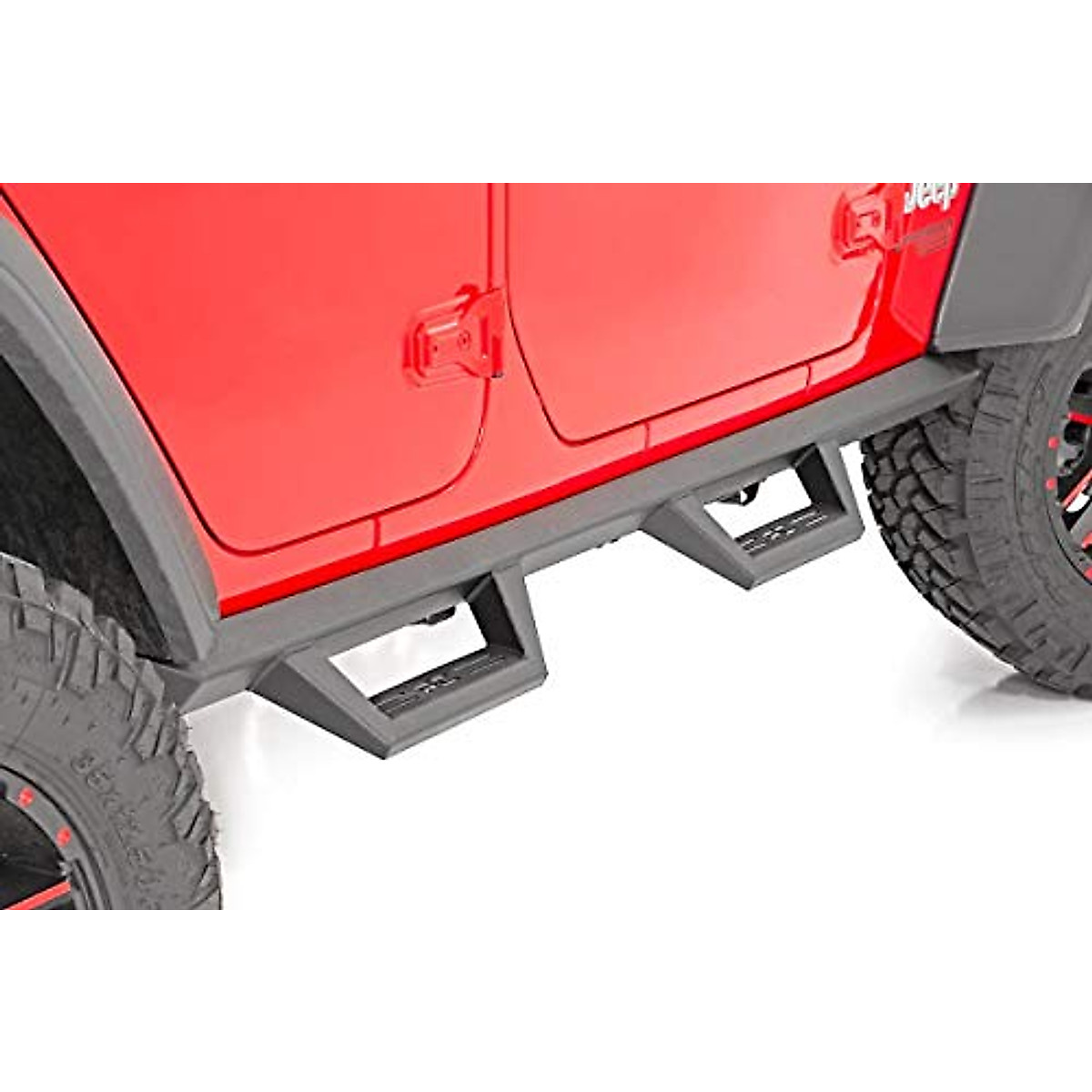 Rough Country XL2 Drop Steps for 2018-2022 Jeep Wrangler JL | 4-Door - 90769A