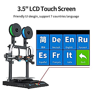JGMAKER Large 3D Printer Artist-D Pro Auto Leveling IDEX Dual Extruder 3D Printers Direct Drive Extruder with Linear Rail X-axis Optical Endstop Meanwell Power Supply 32bit TMC2209 Driver