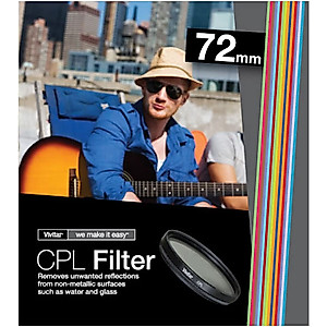 Vivitar CPL72 72mm 1-Piece Multi-Coated Camera Lens Filter (OLD MODEL)