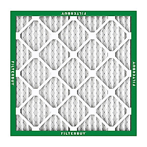 Filterbuy 14x14x1 Air Filter MERV 8 Dust Defense (4-Pack), Pleated HVAC AC Furnace Air Filters Replacement (Actual Size: 13.75 x 13.75 x 0.75 Inches)